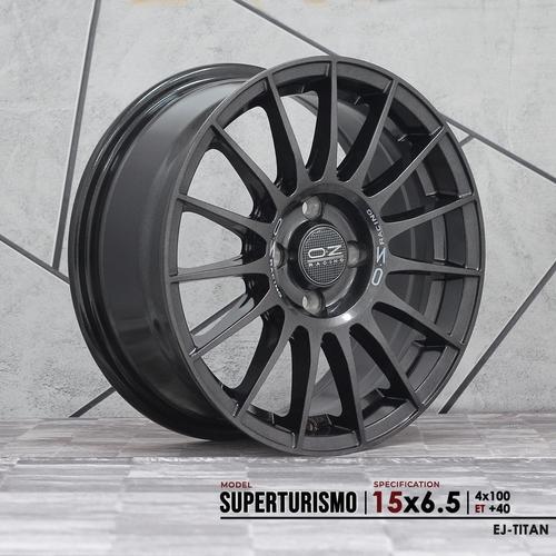Jual velg mobil SUPERTURISMO 15X6.5 4X100 ET 40 EJ TITAN - Kota Medan ...