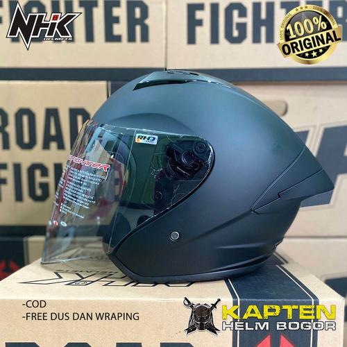 Jual HELM NHK N1 MAX SINGLE VISOR HELM HALF FACE NHK - Dim Grey Doff, M ...