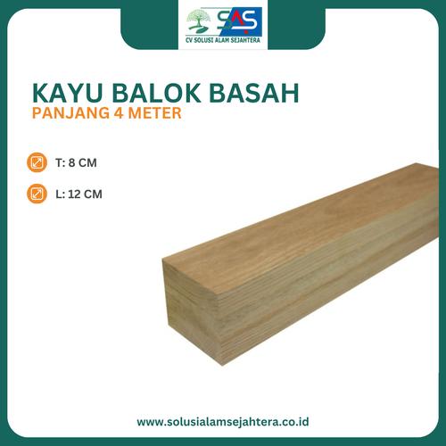 Jual Kayu Balok Basah Ukuran 8x12, Panjang 4 Meter - Kota Depok ...