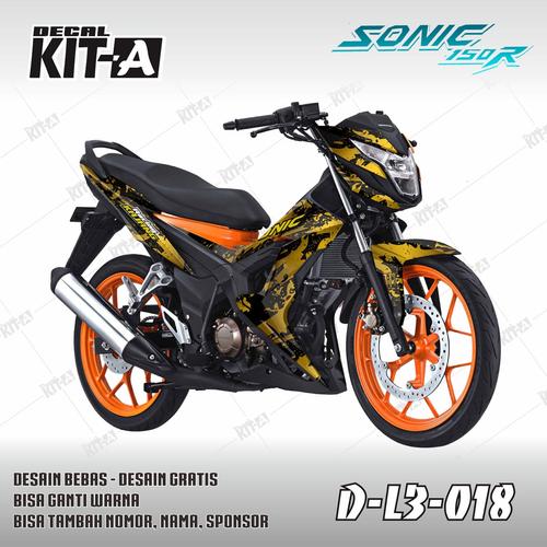 Jual Sticker Decal Motor Full Body Sonic Custom Design (D-L3-018) L3 ...
