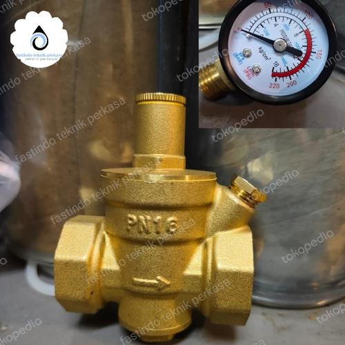 Jual PRV Pressure reducing valve kuningan 3/4" inch regulator PN 16 ...