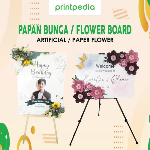 Jual Premium Flower Board Ucapan selamat/ Karangan Bunga Duka Cita ...