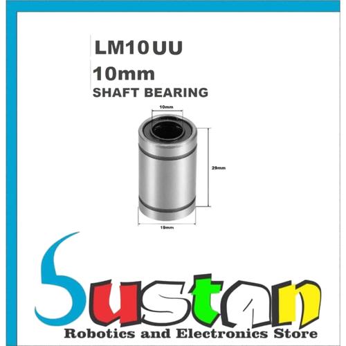 Jual LM10UU LINEAR BALL BEARING 10MM SLIDING BUSHING LACHER CNC 3D ...