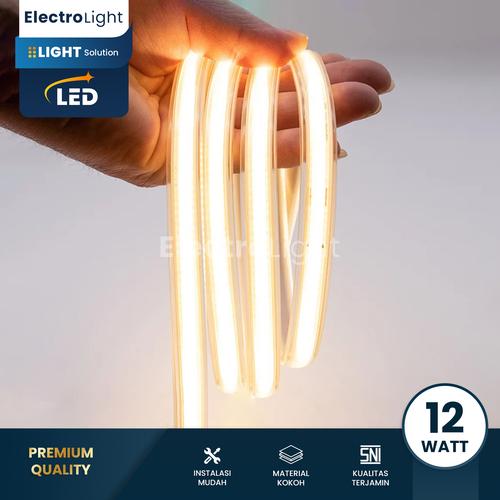 Jual Lampu strip LED COB 220V selang outdoor waterproof dotless meteran ...