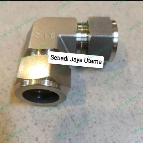 Jual Elbow Union Connector Tubing SS316 8mm / Elbow Tube Stainless - Jakarta Barat - Setiadi ...