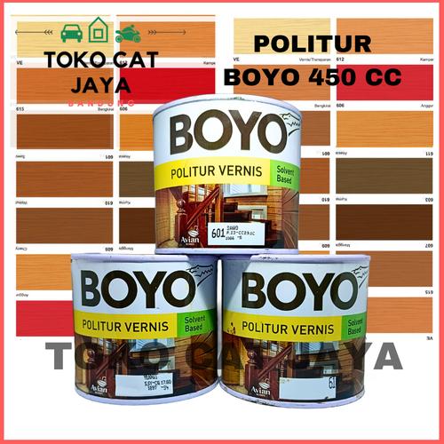 Jual BOYO POLITUR 450 cc / Cat Kayu Boyo 1/2 Kg / 0,45 Liter Pelitur ...