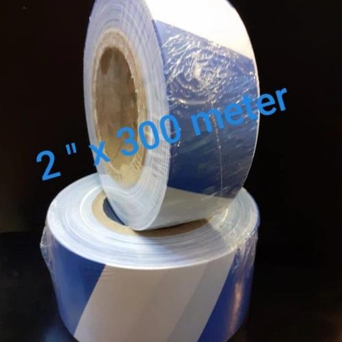Jual Safety Line - Police Line Biru Putih 2"x300meter pita garis polisi ...