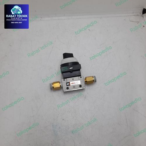 Jual MECHANICAL VALVE SMC VM13-01 SELECTOR SET FITTING LURUS TUBE 8mm×1 ...