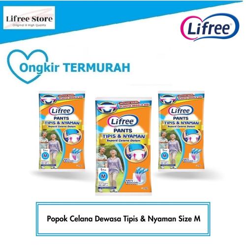 Jual Lifree M 1 Karton isi 48 Popok Celana Dewasa Tipis & Nyaman Bergerak - Jakarta Utara ...