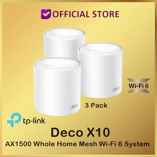 Promo TP-Link Deco X10 AX1500 Whole Home Mesh Wi-Fi 6 System ( 3 Pack ...