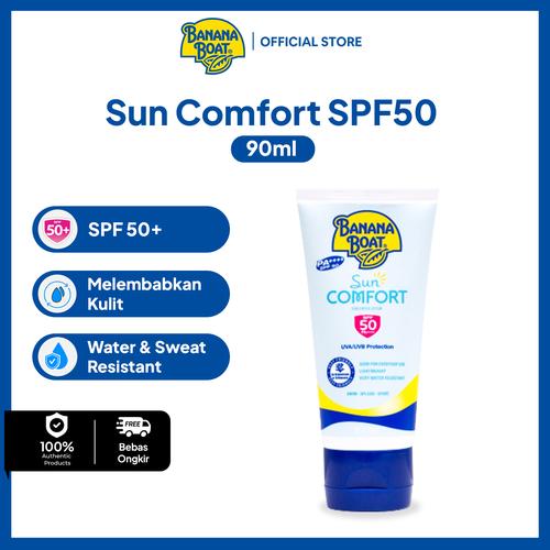 Jual Banana Boat Sun Comfort Sunscreen SPF 50 90 ml - - Banana Boat ...