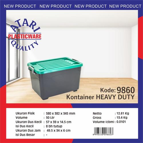 Jual BOX CONTAINER HEAVY DUTY 50 LITER ATARI/ BOX CONTAINER PLASTIK ...