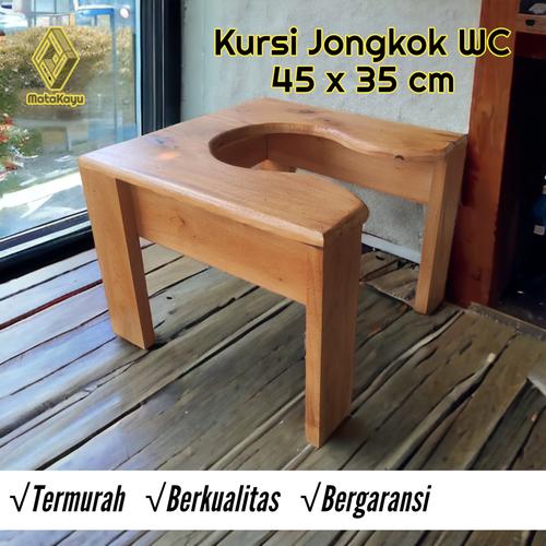 Promo Kursi toilet wc closet duduk portable kayu kursi BAB lansia 45x35 ...