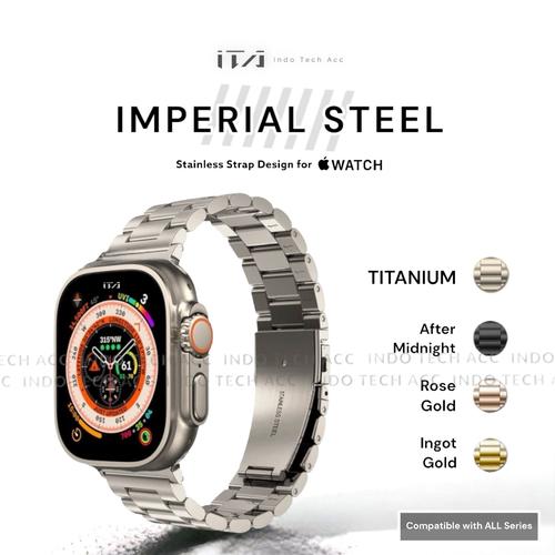 Promo Strap Stainless Imperial for Apple Watch Ultra 9 8 7 6 5 4 3 SE ...