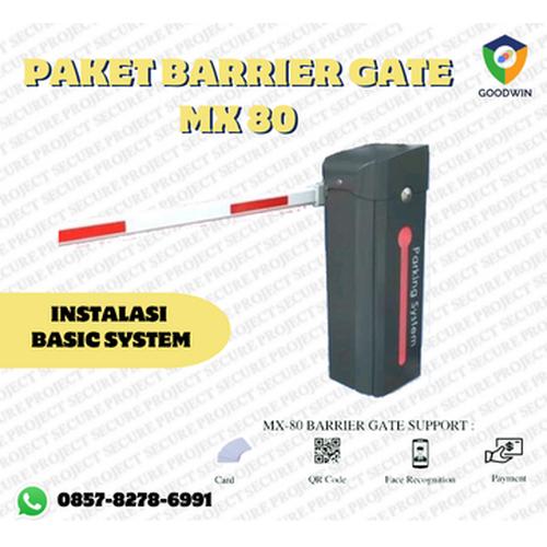 Jual Paket Barrier Gate Mx 80 Palang Parkir Otomatis Instalasi Basic