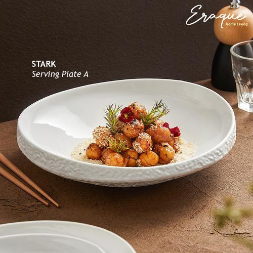 Jual STARK Serving Plate A / Piring Saji Putih Keramik Fine Dining ...