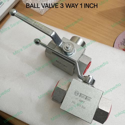 Jual BALL VALVE HYDRAULIC 3 WAY 1 INCH / HIGH PRESSURE HYDRAULIC 315 ...