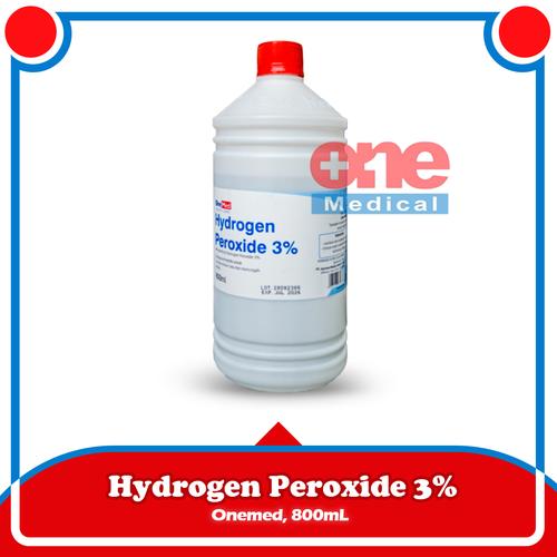 Jual H2O2 Hydrogen Peroxide 3% OneMed 800ml Antiseptik Luka - Kota ...