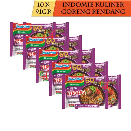 Jual 10PCS Indomie Kuliner Rendang Mie Instan Goreng Khas Sumatera ...