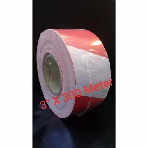 Jual Safety Line - Police Line merah putih 3"x300meter pita garis ...