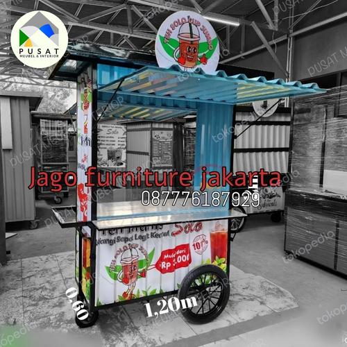 Jual BOOTH CONTAINER/ GEROBAK ES TEH SOLO / GEROBAK ES TEBU/ BOOTH ...