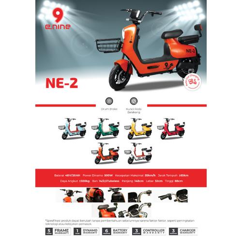 Jual Sepeda Listrik E-NINE NE-2 ENine E9 Electric Bike 9Nine - Kuning ...