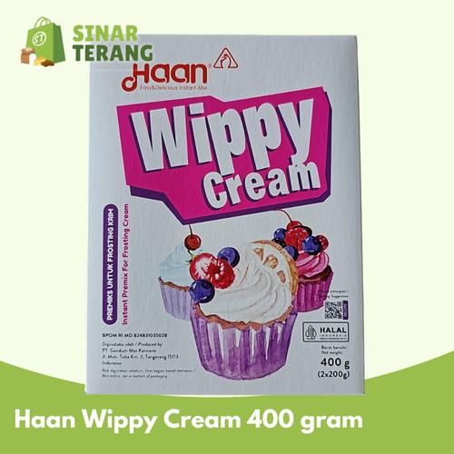 Jual wippy cream / whipping / whipped cream HAAN 400 gram BUBUK - 1 box ...