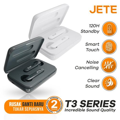 Jual TWS Headset Bluetooth Earbuds JETE T3 - Garansi Resmi 12 Bulan ...