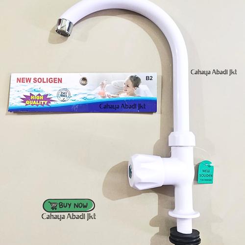 Jual Kran Angsa PVC Tancap Soligen B2 / Keran Angsa PVC Putih Soligen ...