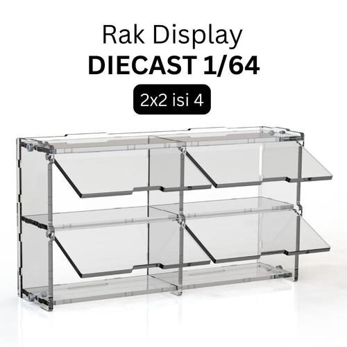 Jual Rak Display Akrilik 2x2 Diecast 1/64 HotWheels, MiniGT, Tomica ...