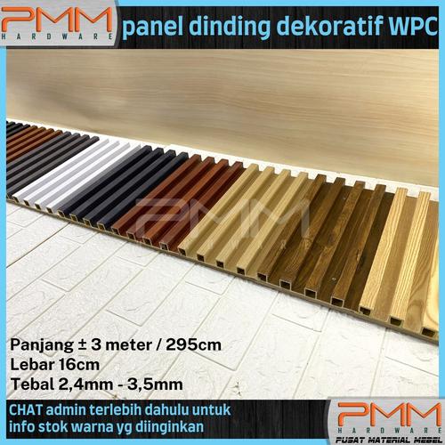 Jual panel dinding dekoratif WPC wallpanel 3D kisi kisi - Kab ...