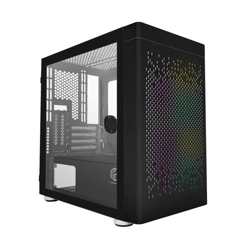 Jual CUBE GAMING LINSEL BLACK - mATX - SIDE TEMPERED GLASS - LEFT SIDE ...