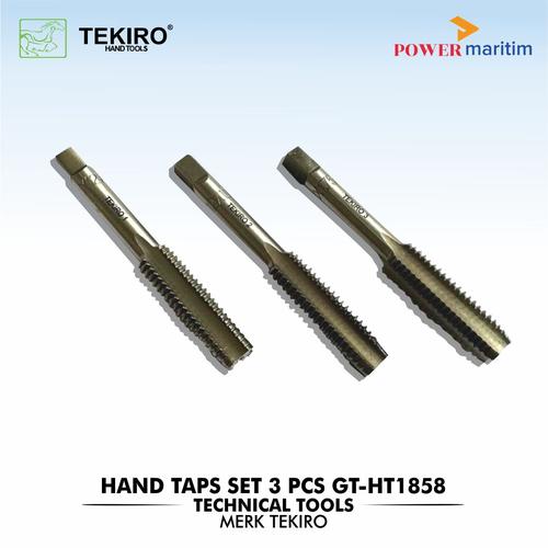 Jual Hand Taps 1 Set Isi 3 Pcs Merk Tekiro Ukuran M12x1.75 Type GT ...