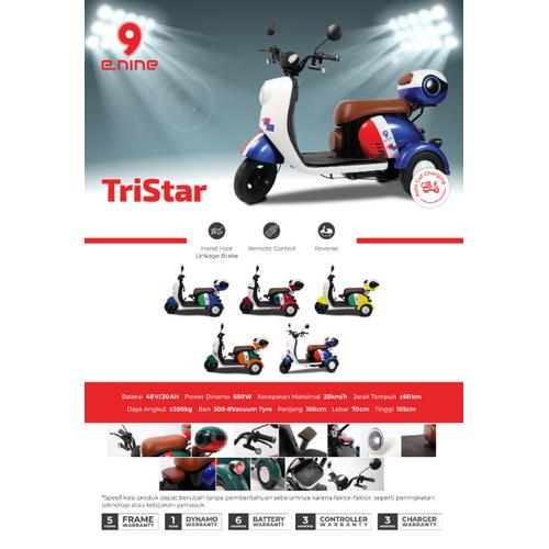 Jual Sepeda Listrik Roda 3 E-NINE ENINE E9 9NINE TRISTAR Electric Bike ...