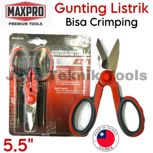 Jual Gunting Listrik Insulasi Electrical Shears Crimping Maxpro Kabel ...