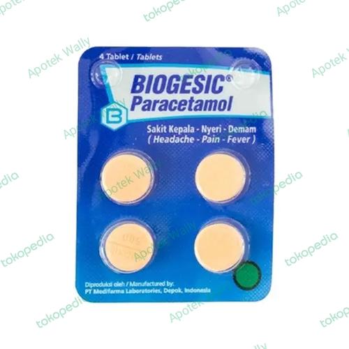 Jual Biogesic Tablet - Obat Untuk Mengatasi Sakit Kepala/Per Strip 4 ...