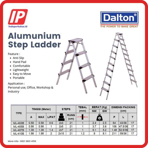 Jual Tangga Lipat Step Dalton Tangga Alumunium Step 0,5-1.98 Meter ...
