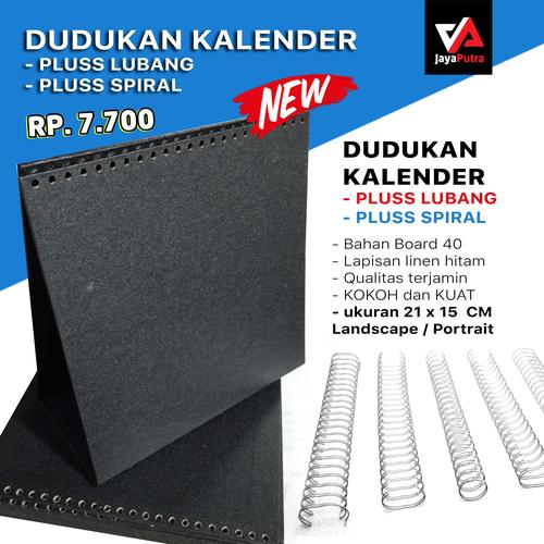 Jual DUDUKAN, TATAKAN KALENDER MEJA PLUSS LUBANG, PLUSS SPIRAL 21 X 15 ...