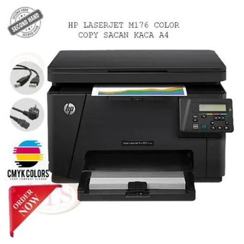 Jual Printer HP LASERJET MFP M176 #Printer Warna multifungsi A4-f4 ...