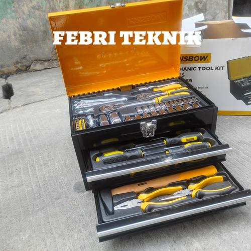 Jual Tool Box 3 Susun Tool Kit Set 69 Pcs KRISBOW Advance Mechanical ...