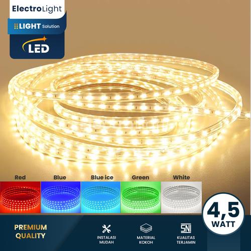 Jual Lampu strip LED waterproof warm biru blue ice merah putih hijau ...