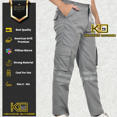 Jual Celana Proyek Safety Wearpack K3 Werpack Seragam Kerja Tambang Abu ...