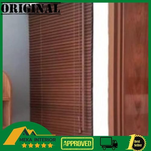 Jual Tirai jendela wooden blind Dnexs Elite tirai gulung kayu minimalis ...