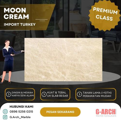 Jual JUAL MARMER CREAM MOON CREAM IMPORT BIG SLAB 100% ORI (harga perm²) - Kota Tangerang - G ...