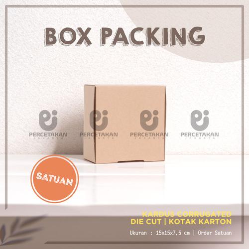 Jual KARDUS CORRUGATED 15x15x7.5 CM | DIE CUT | KOTAK KARTON | BOX ...