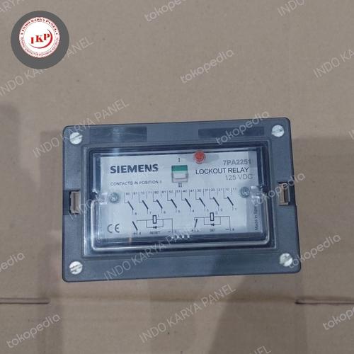 Jual SIEMENS 7PA2251 LOCKOUT RELAY 125VDC + SOKET SIEMENS - Jakarta ...