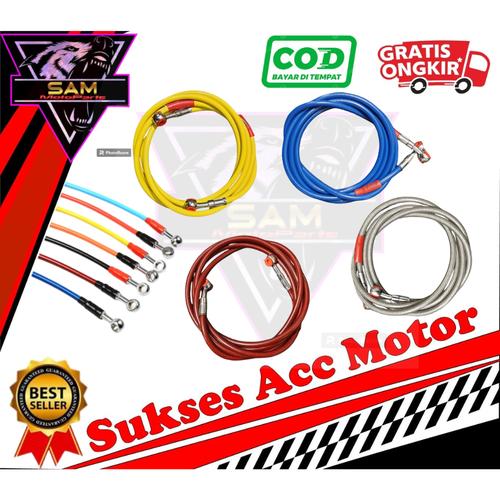 Jual SELANG REM VARIASI SELANG REM MOTOR UKURAN 60 90 130 170 215 CM ...