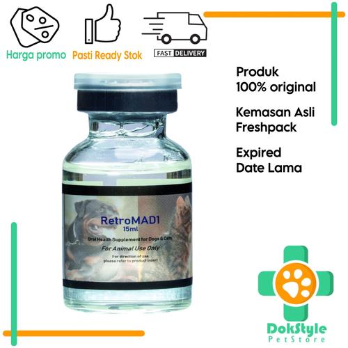 Jual Retromad1 15ml antivirus anjing kucing original - Kab. Bogor - Dokstyle Petstore official ...