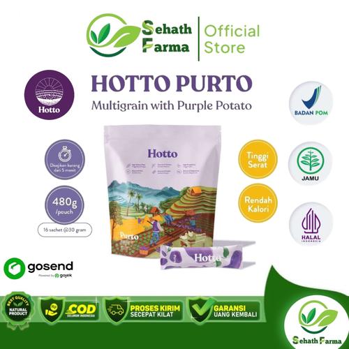 Jual Hotto Purto Multigrain with Purple Potato -1 pouch (16 sachet) - 1 ...