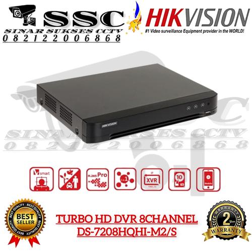 Jual IDS-7208HQHI-M2/S - DVR HIKVISION 8 Channel AcuSense Series 2 Slot ...